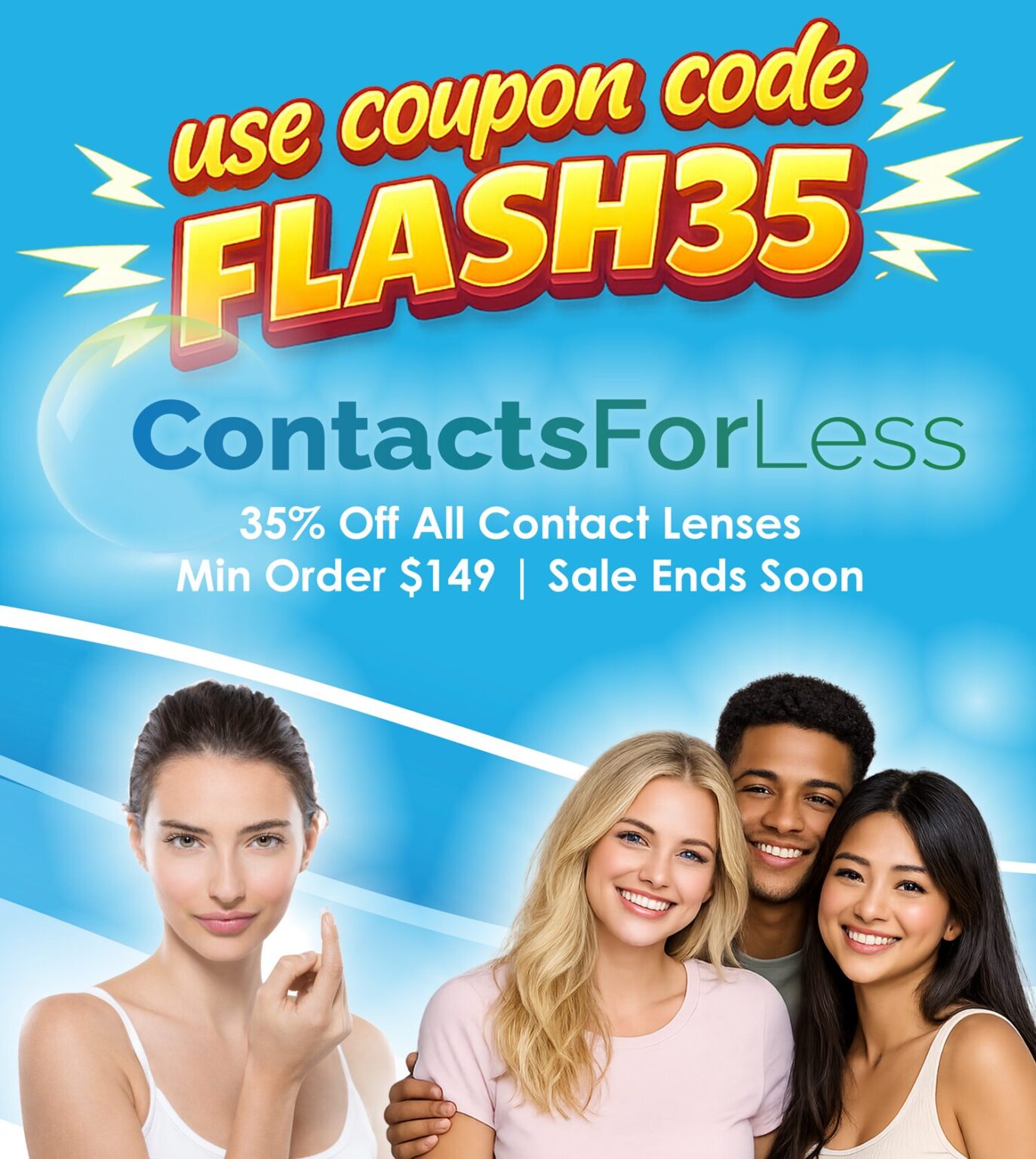 35% Off Flash Sale on Now at Contacts For Less Canada